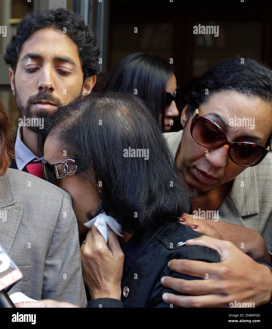 Family members of Rezwan Ferdaus, his brother, left to right, his ...