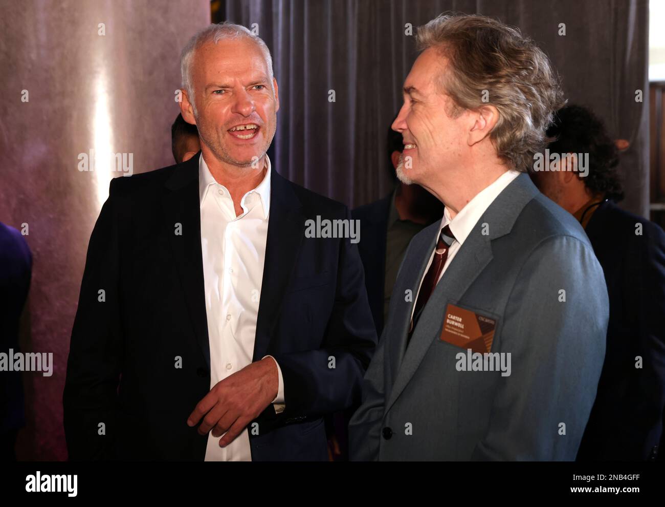 Martin McDonagh, left, and Carter Burwell attend the 95th Academy ...