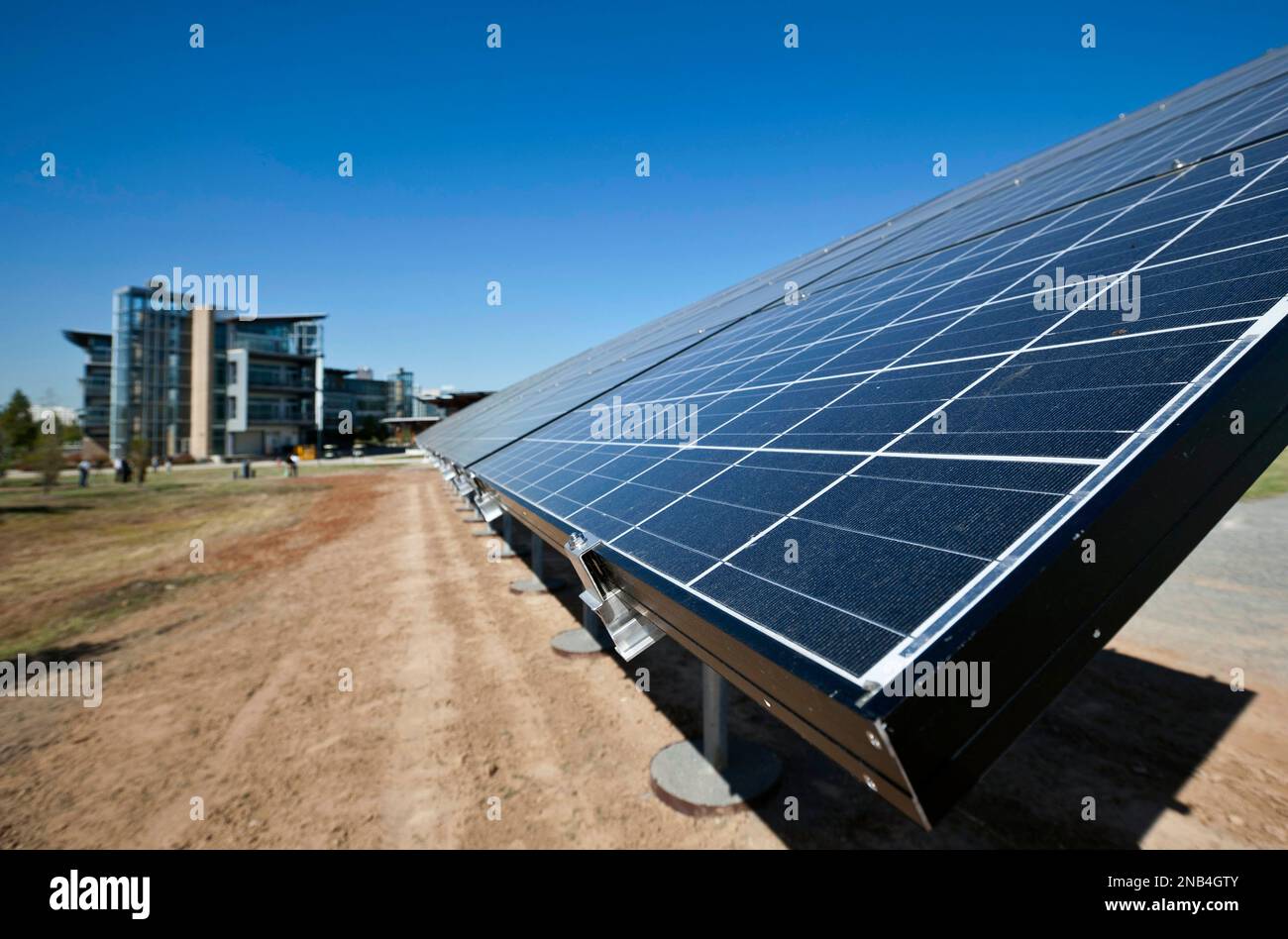A new solar panel array stands behind Heifer International's Little ...