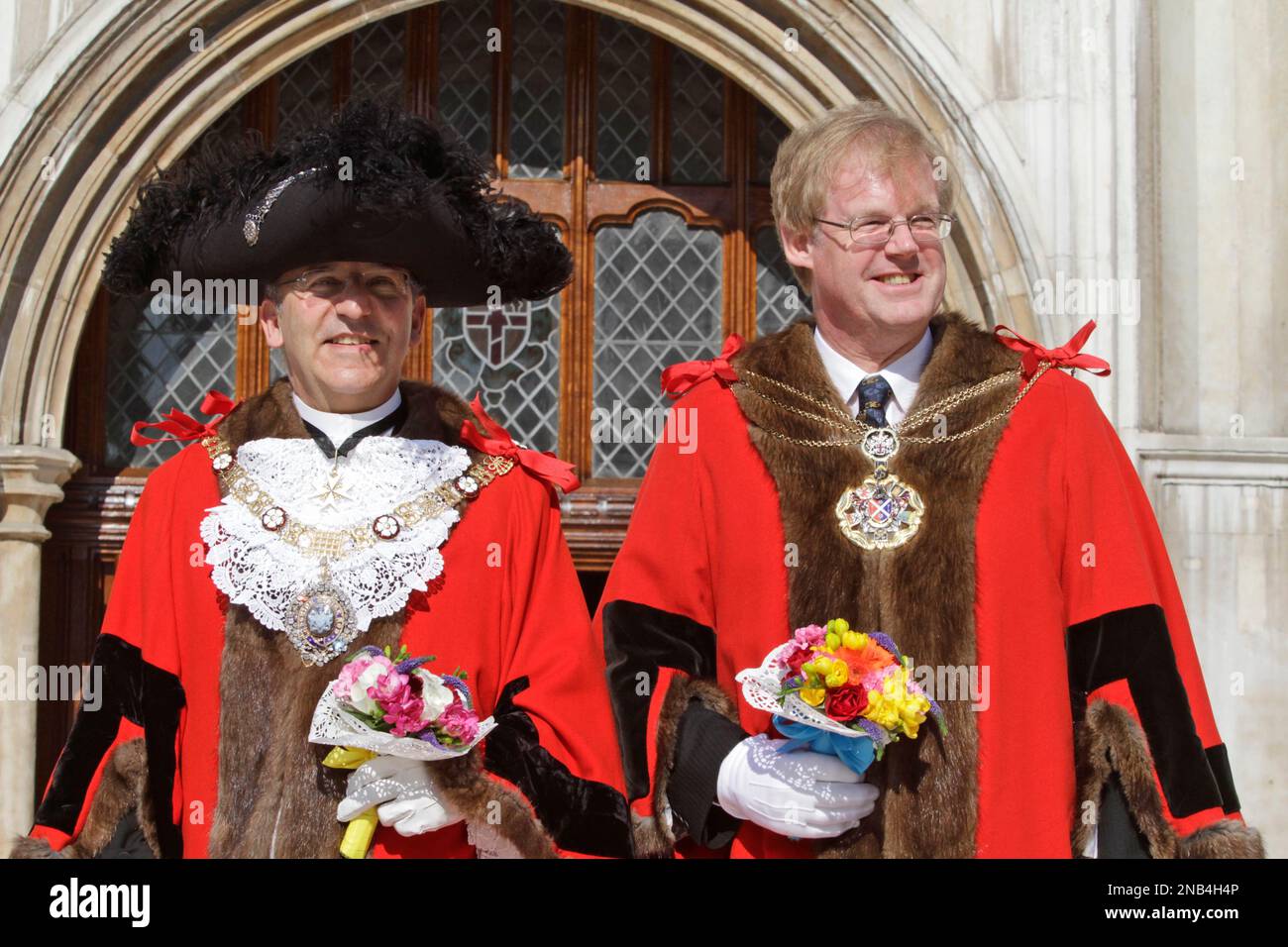 David Wootton, right, the newly elected Lord Mayor of the City of ...