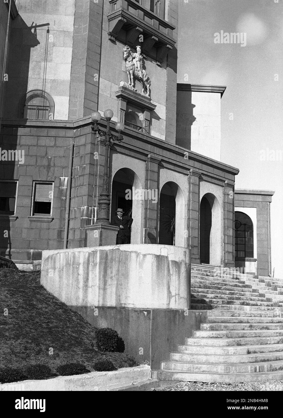 The Royal Palace of Durazzo, Albania on March 16, 1938, where King Zog ...