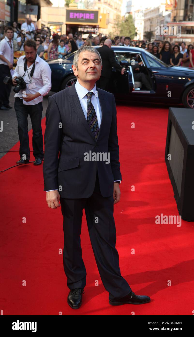 British Actor Rowan Atkinson arrives for the UK Premiere of Johnny ...