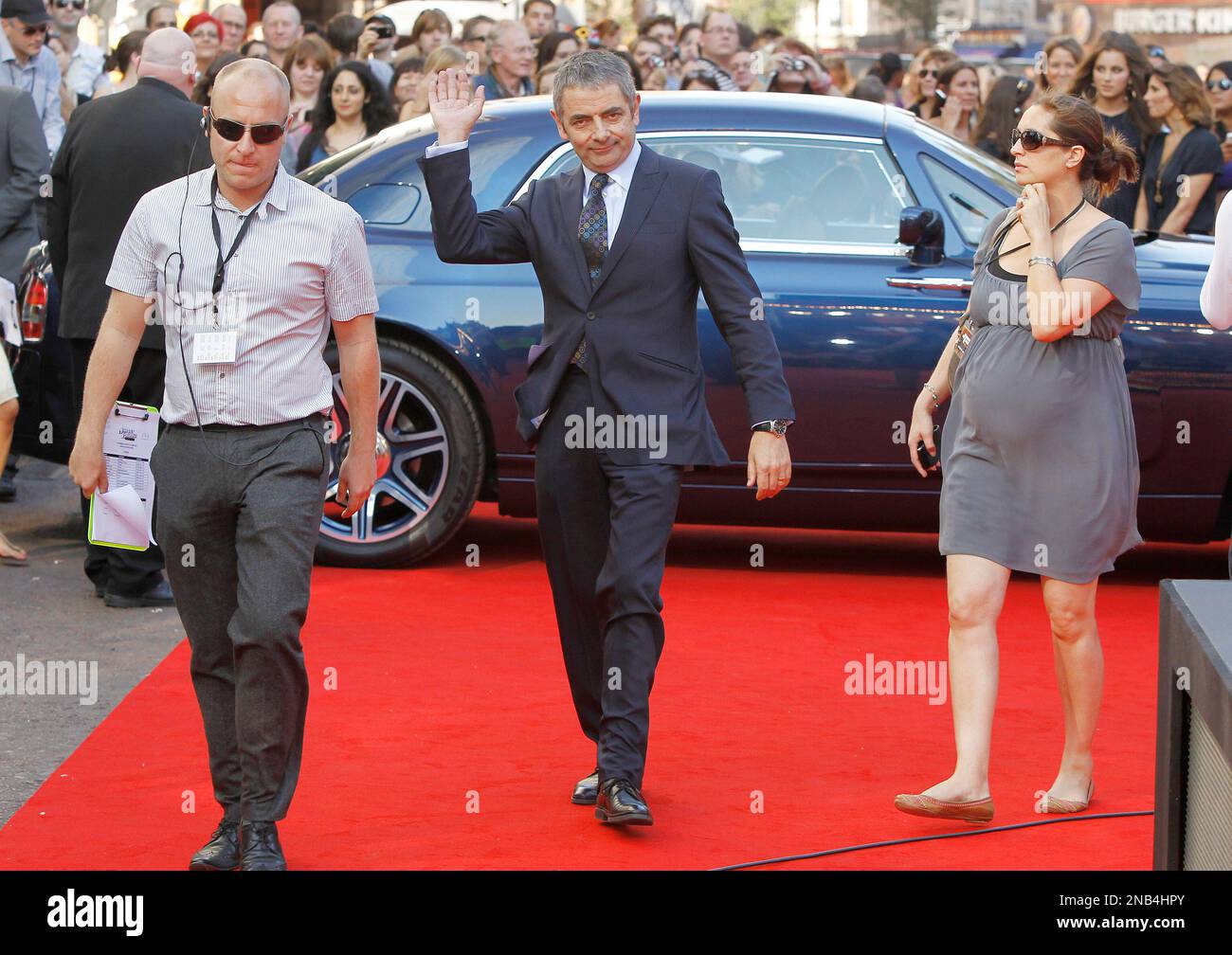 British Actor Rowan Atkinson arrives for the UK Premiere of Johnny ...