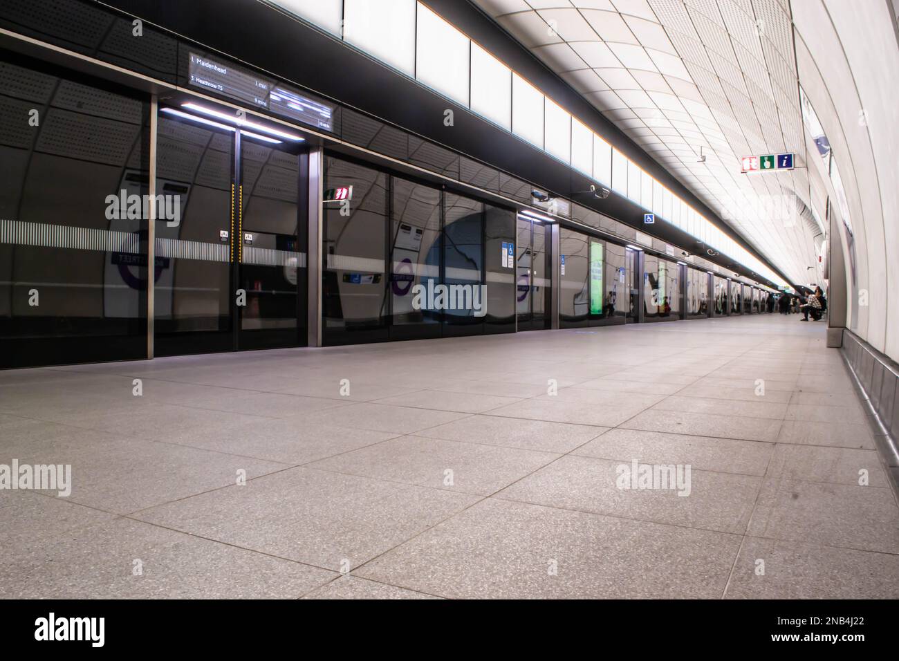 BOND STREET, LONDON - 11 February 2023: Bond Street Elizabeth Line ...