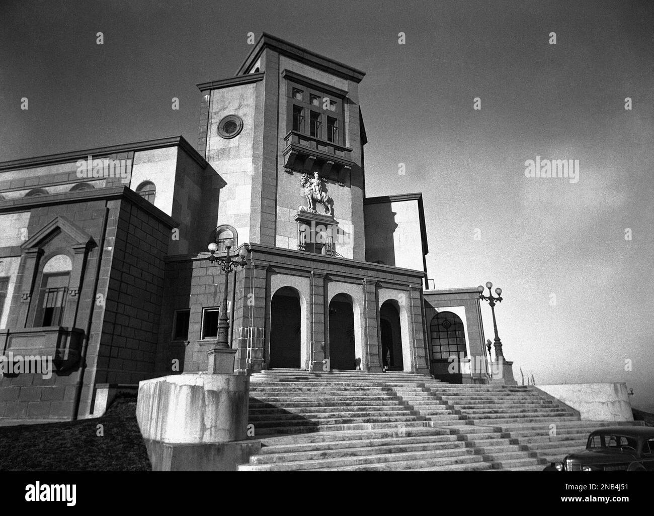 The Royal palace of Durazzo, Albania, on March 16, 1938, where King Zog ...