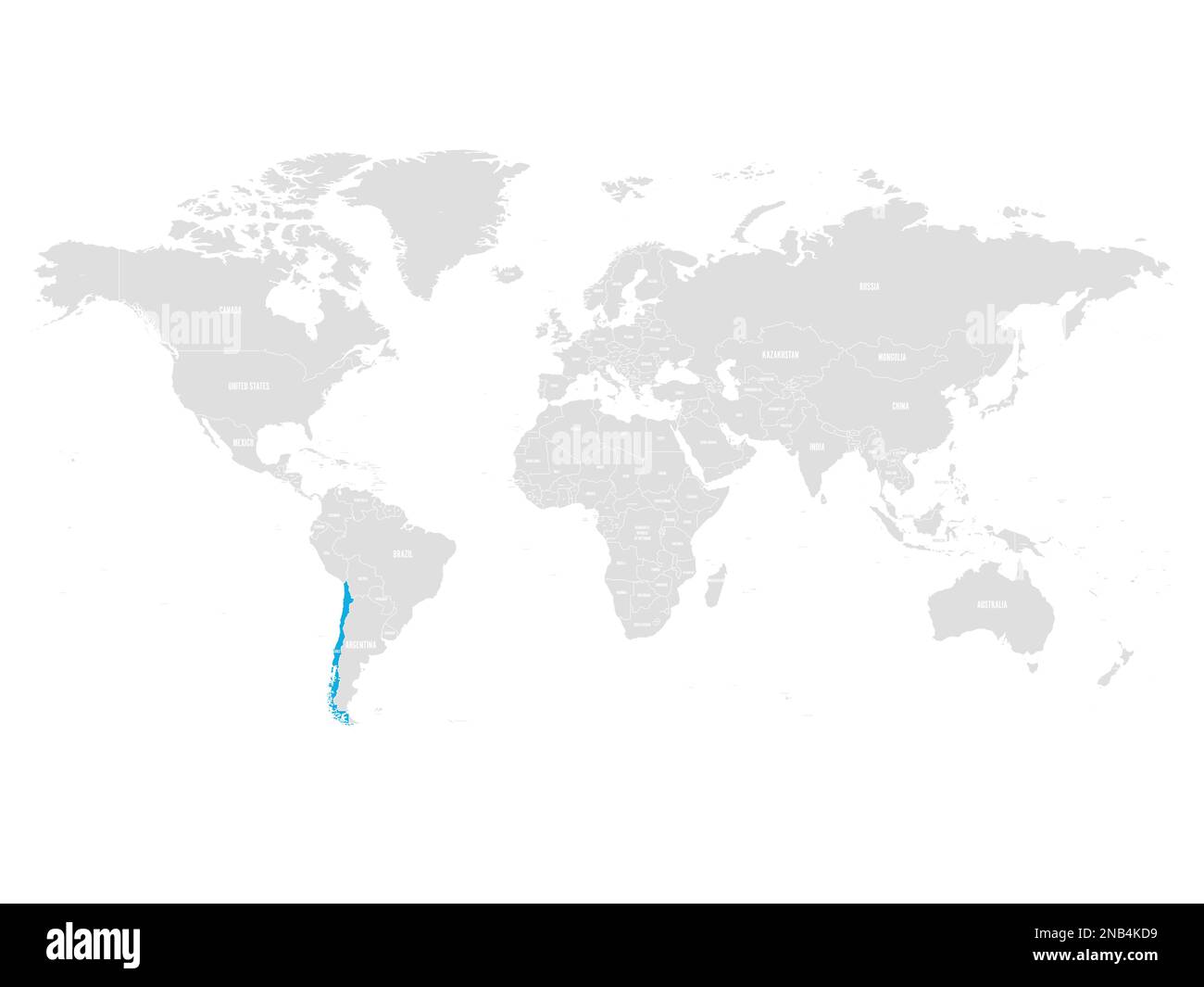 Political map chile hi-res stock photography and images - Alamy