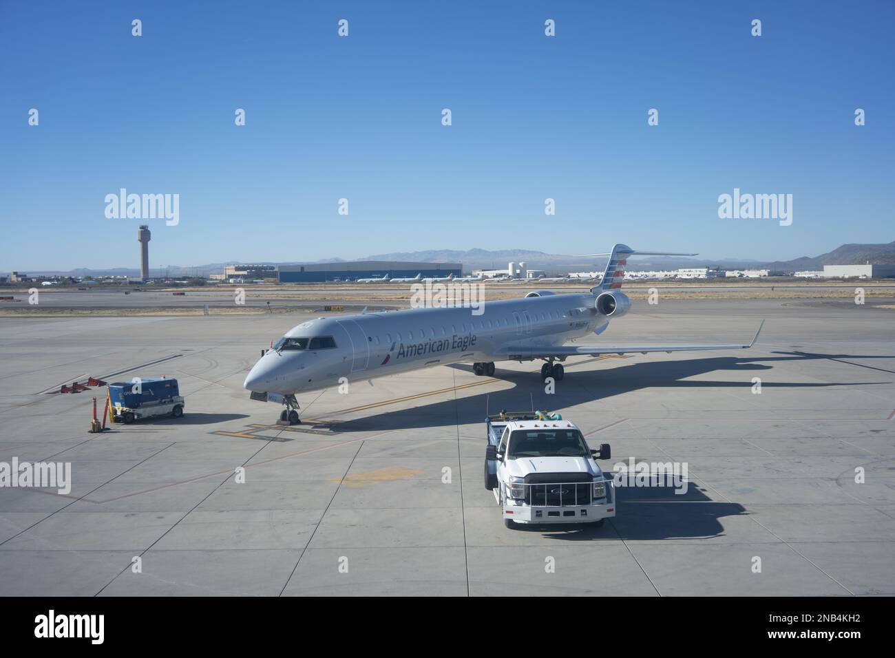 Private jet at Tucson airport Stock Photo - Alamy