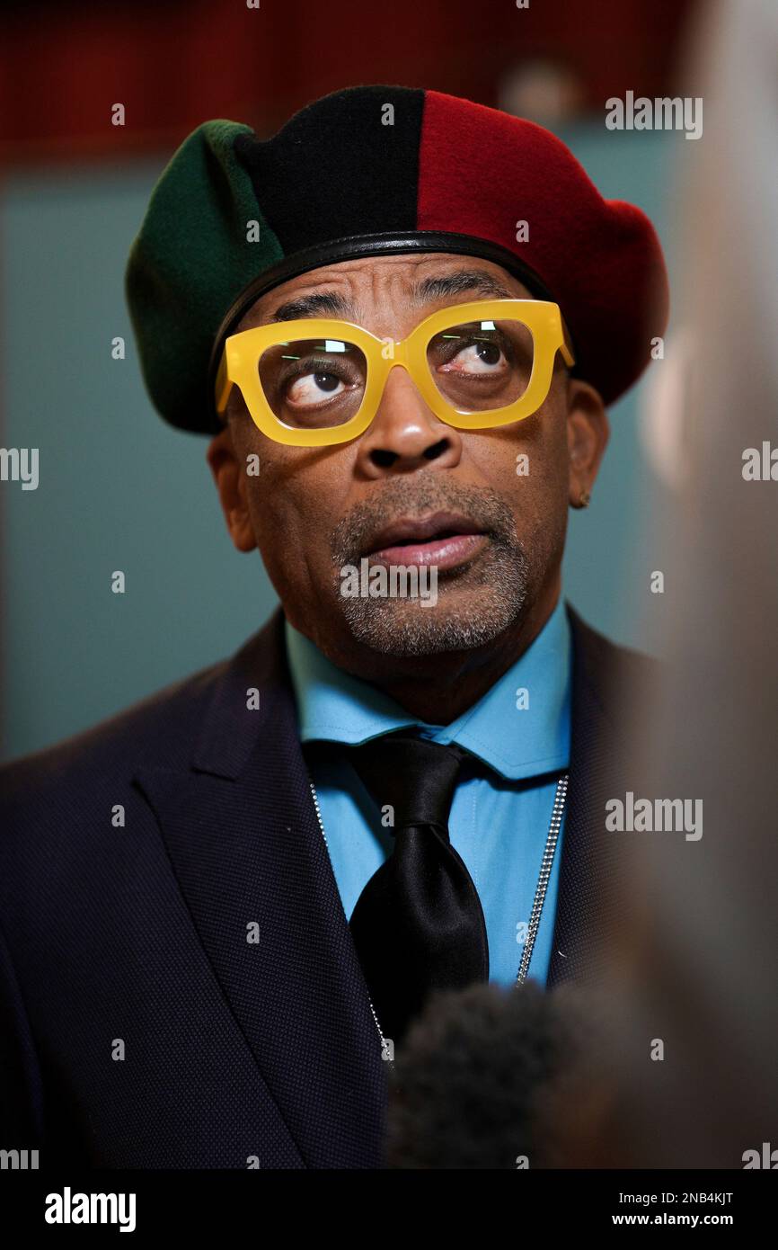 Spike Lee is interviewed upon arrival for the photocall of the 'BFI ...