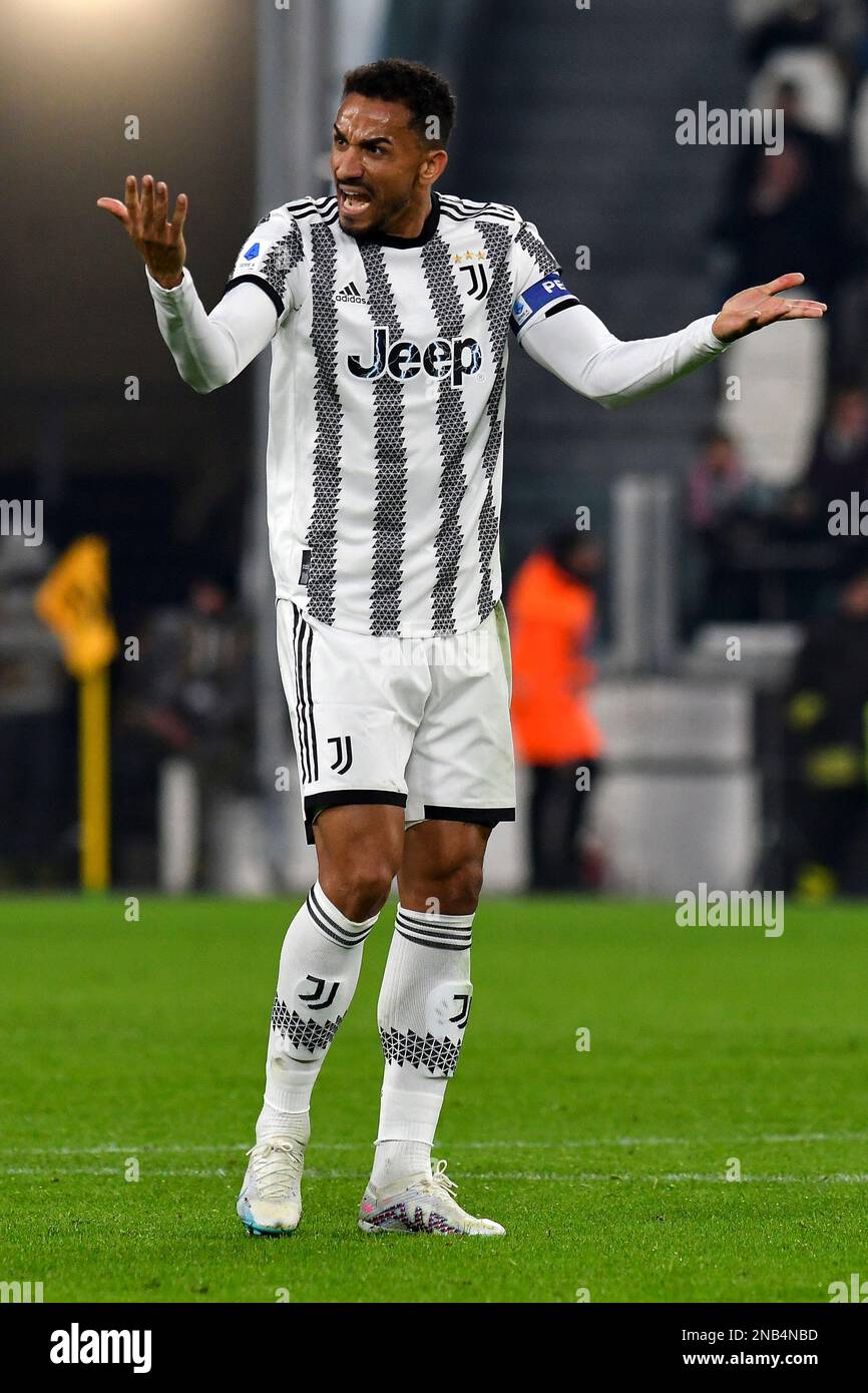 Danilo Luiz Da Silva of Juventus FC reacts during the Serie A football ...