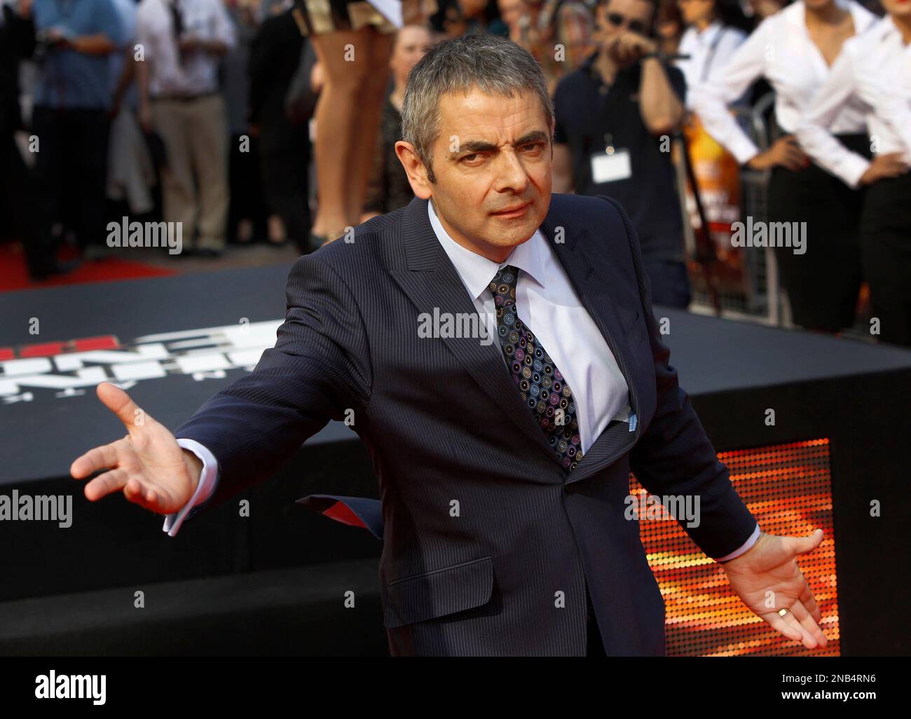 British Actor Rowan Atkinson arrives for the UK Premiere of 'Johnny ...