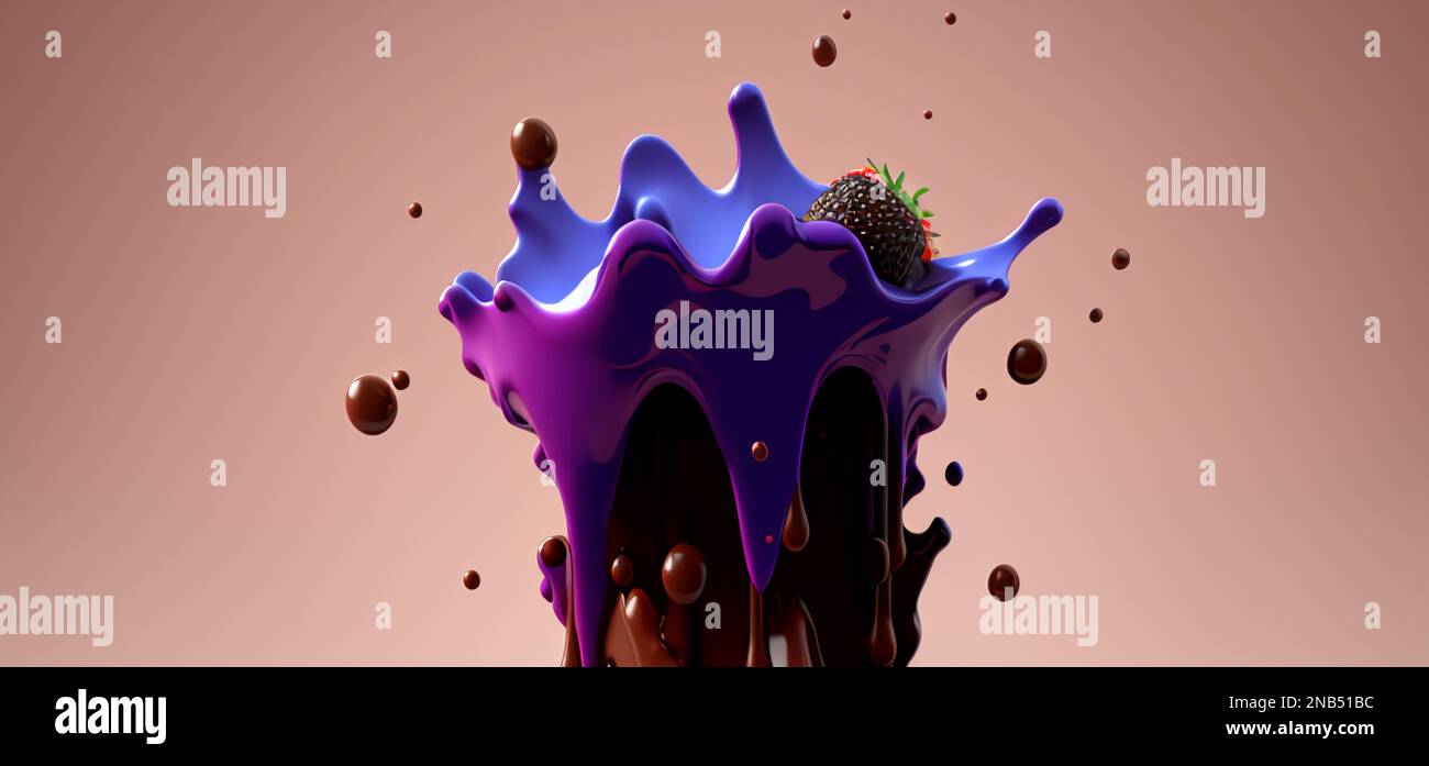 Color milk explosion hi-res stock photography and images - Alamy