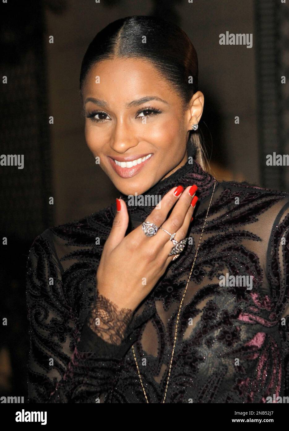 Singer Ciara arrives for the Hogan by Karl Lagerfeld Ready to Wear ...