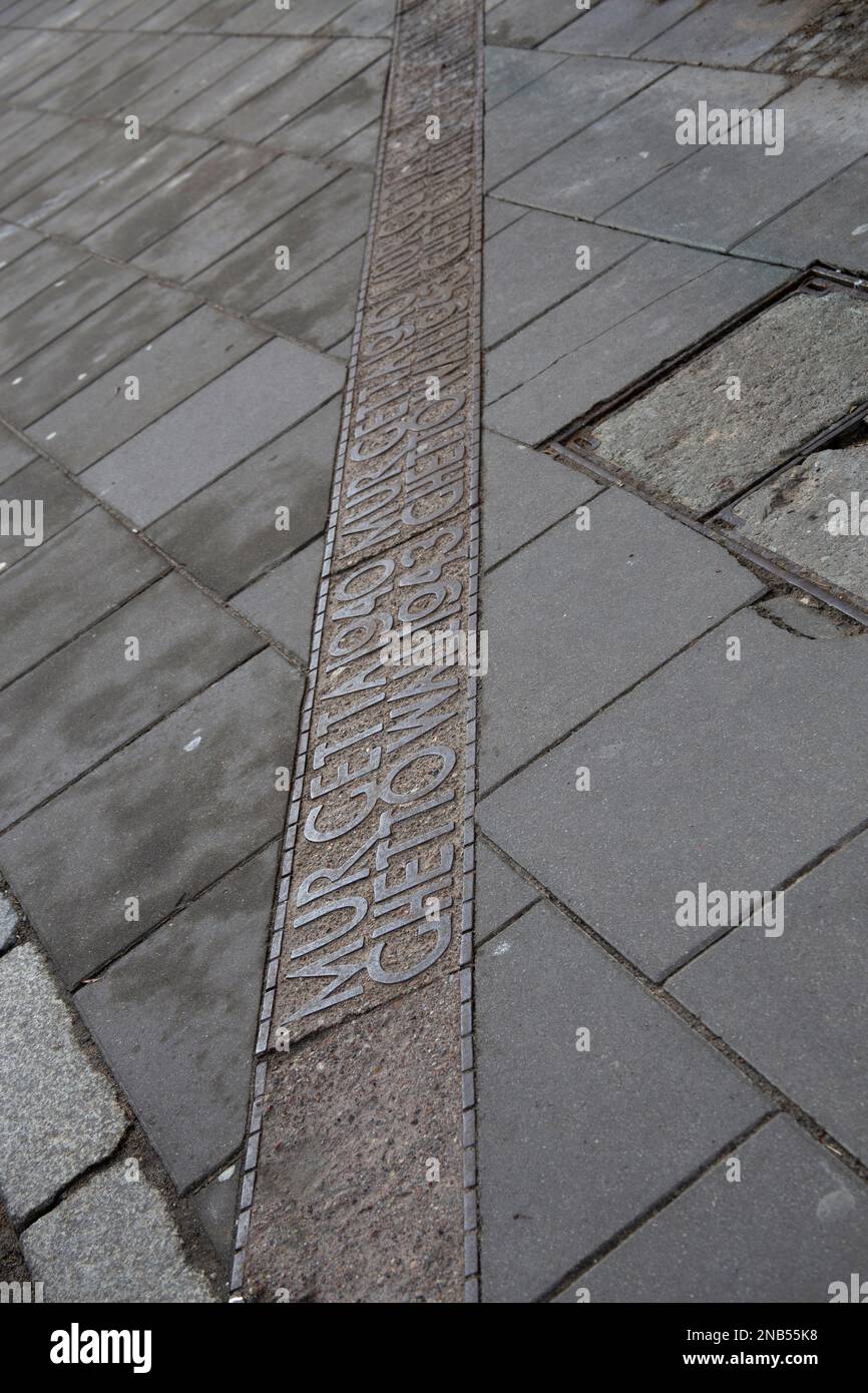 The Warsaw Ghetto boundary markers - memorial plaques and boundary ...