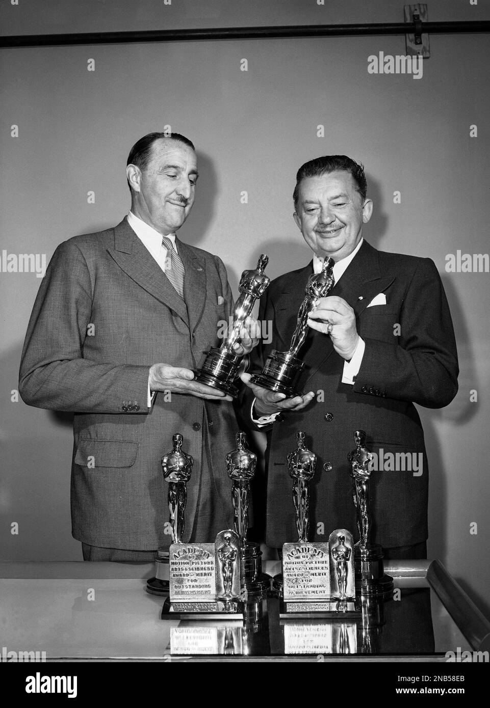 J. Arthur Rank, British film executive, left, and Jean Hersholt ...