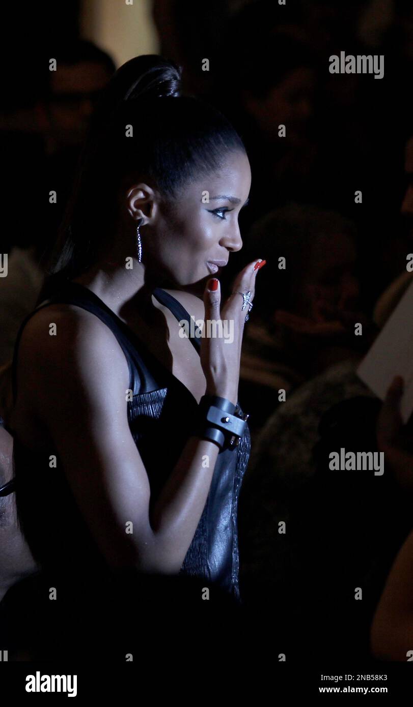 U.S actress and singer Ciara attends French fashion designer Barbara ...