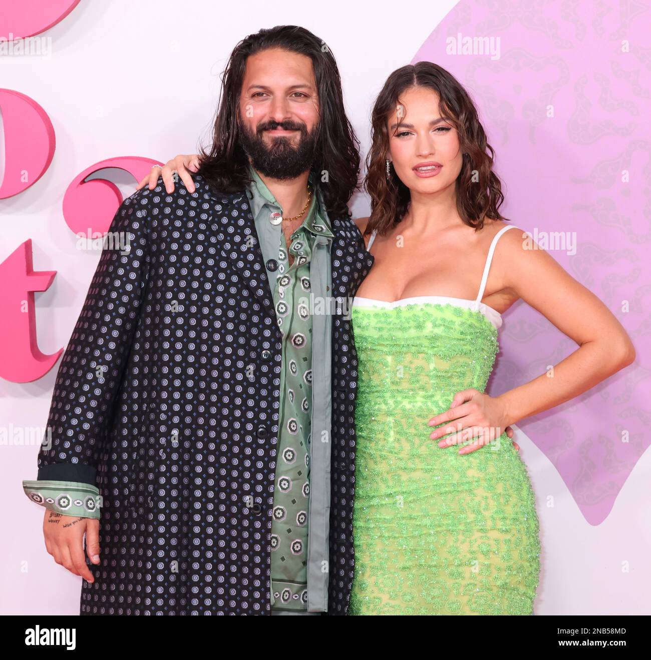 Shazad latif and lily james hi-res stock photography and images - Alamy