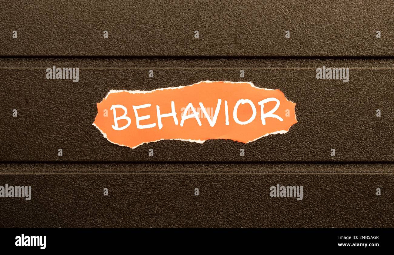 Behavior Word In Wooden Cube. concept Stock Photo - Alamy