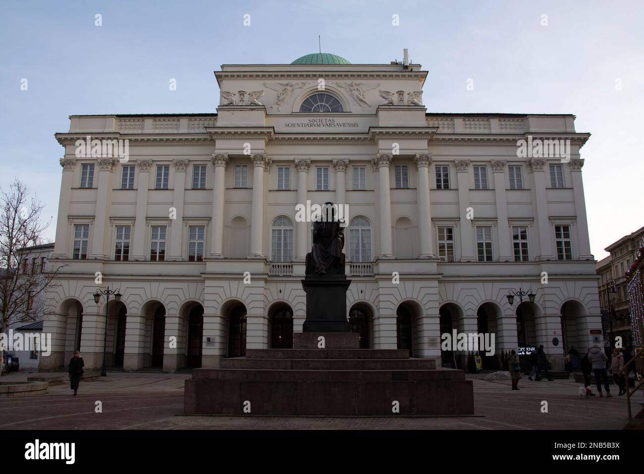 Nicolaus Copernicus Monument in front the Polish Academy of Sciences on ...