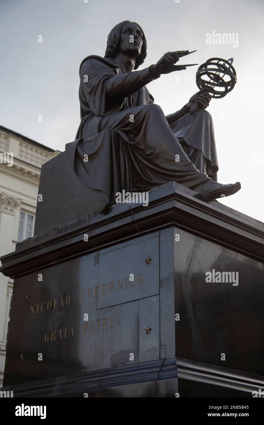 The Nicolaus Copernicus Monument in front the Polish Academy of ...
