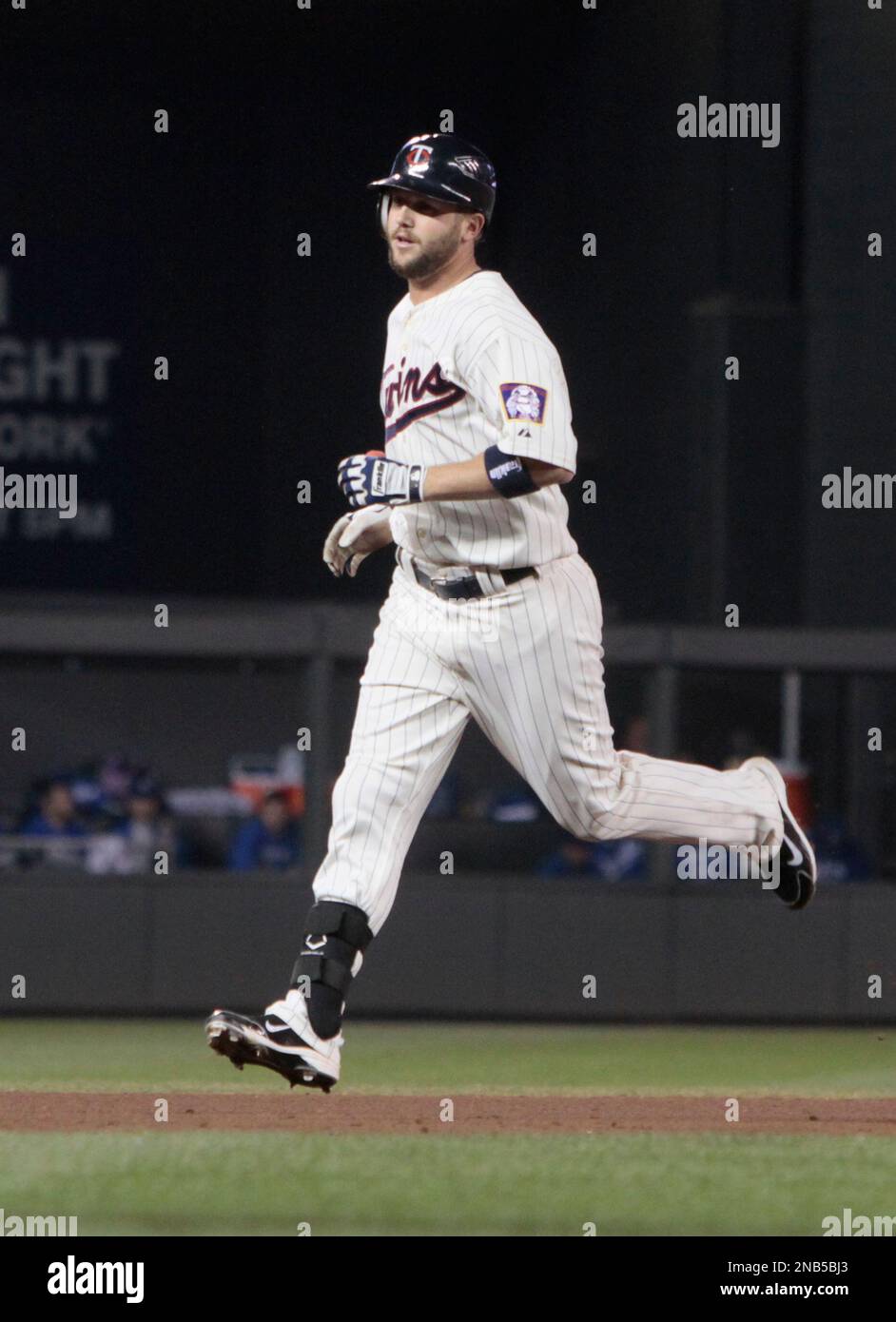 Minnesota Twins' Rene Tosoni during a baseball game Tuesday, Sept. 27 ...