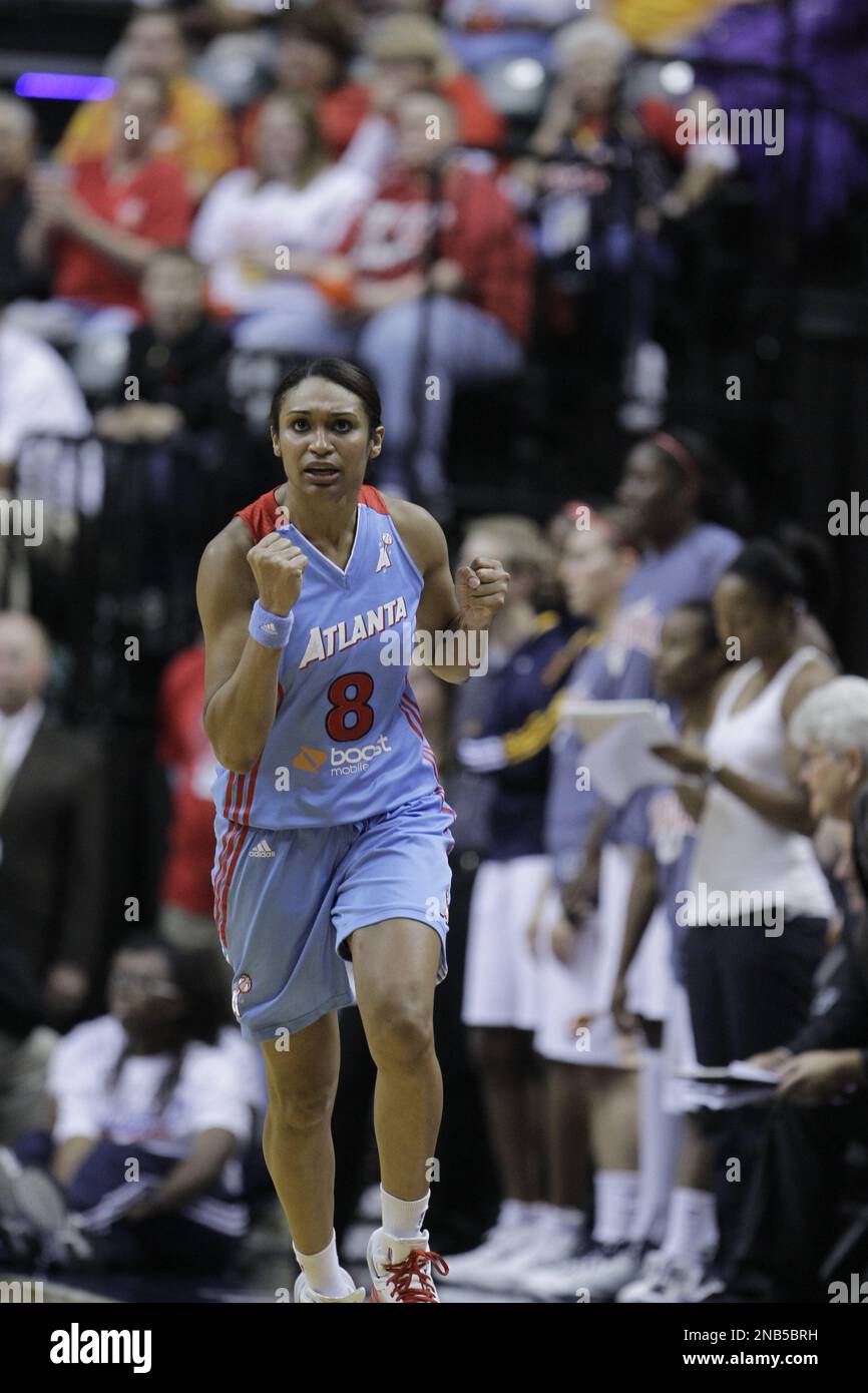 Atlanta Dream's Iziane Castro Marques reacts during the second half of ...