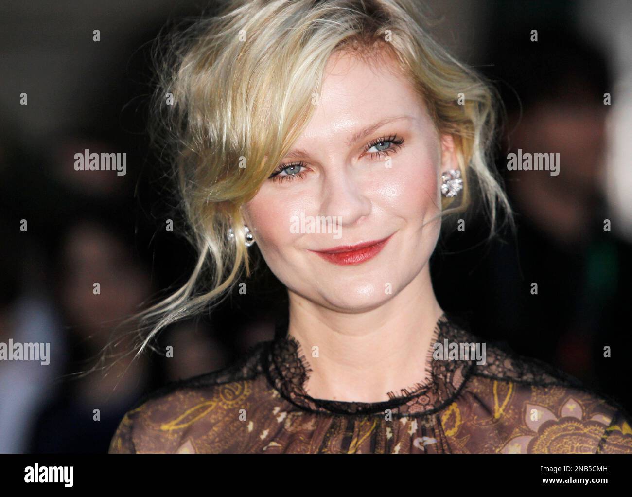 U.S. actress Kirsten Dunst, arrives for the UK premiere of Melancholia ...