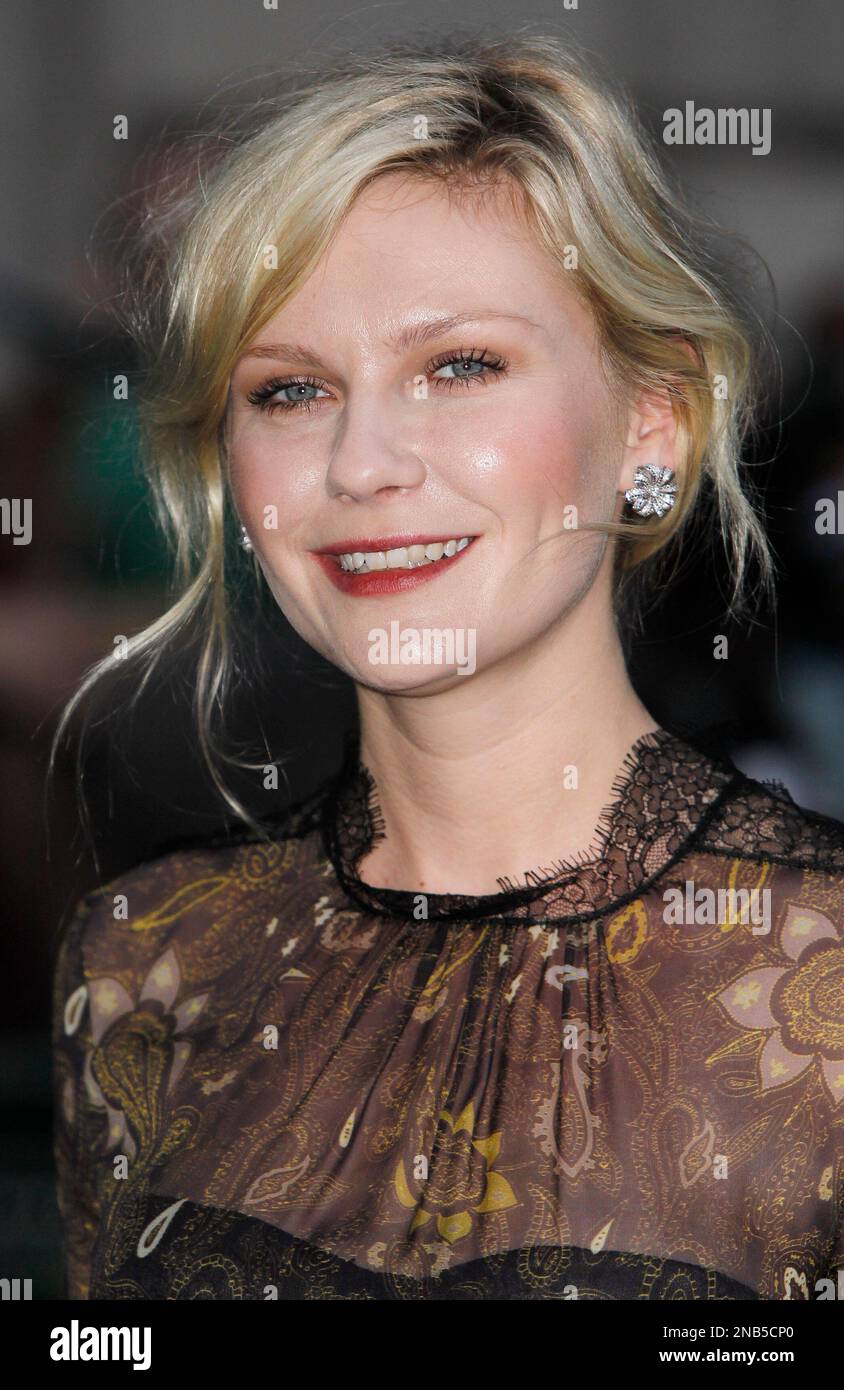 U.S. actress Kirsten Dunst arrives for the UK premiere of Melancholia ...