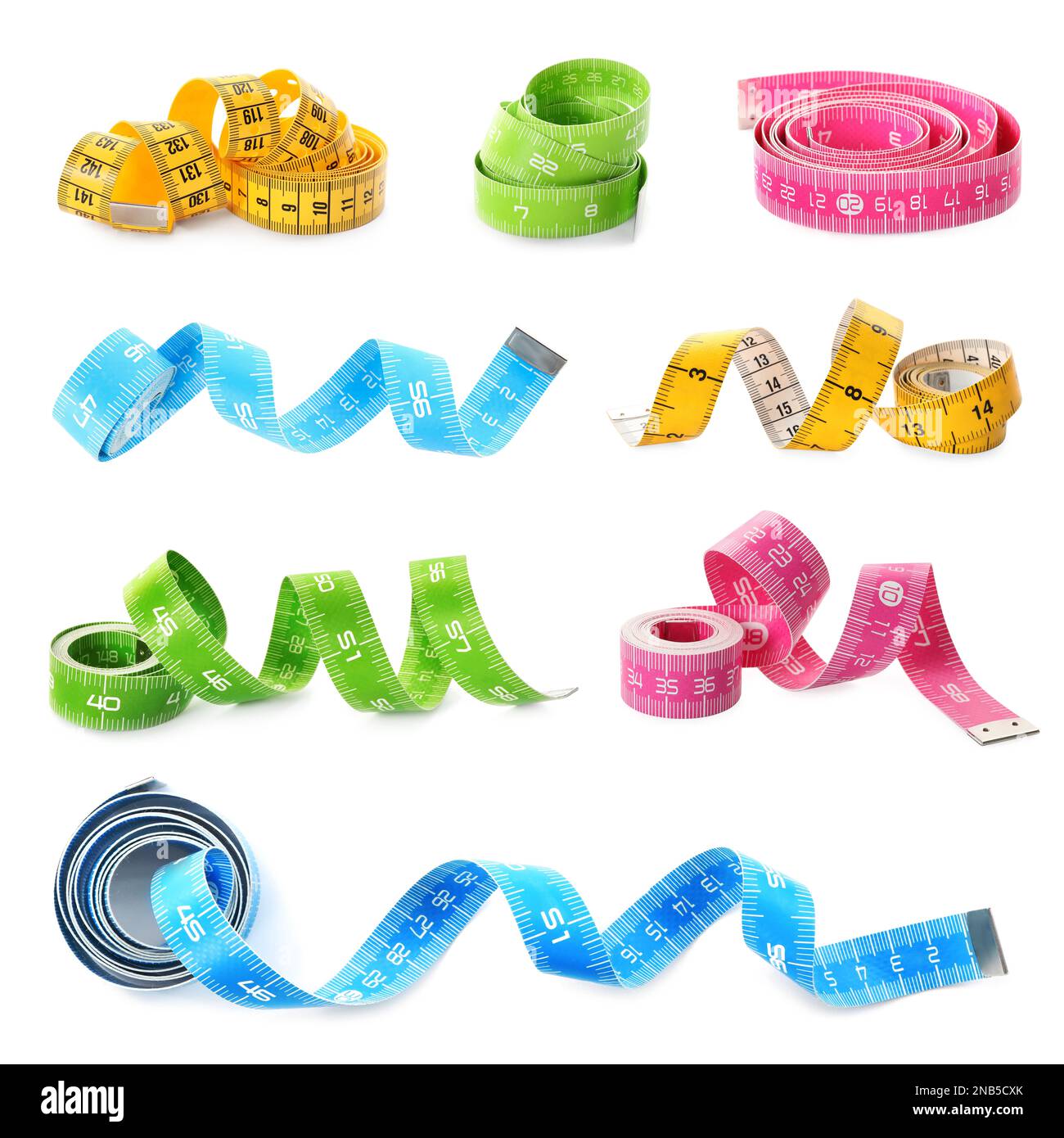 Inch scale pink measuring tape Cut Out Stock Images & Pictures - Alamy