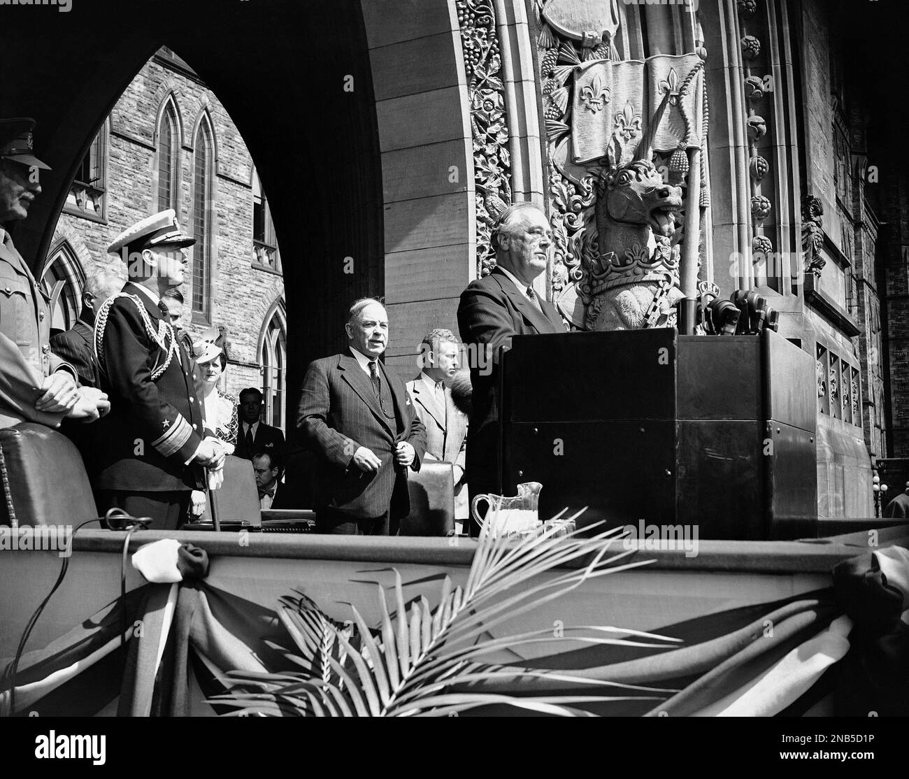 President Franklin D. Roosevelt made the first address by an American ...