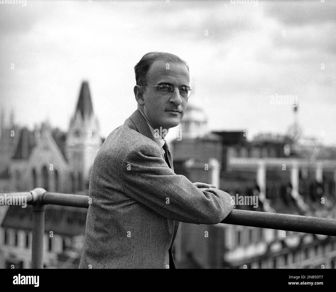 Blake Sullivan, editor at the AP London bureau, is photographed at an ...