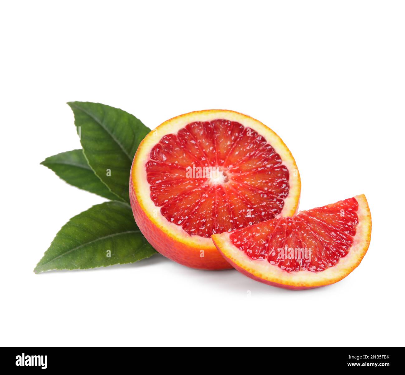 Delicious ripe red oranges on white background Stock Photo - Alamy
