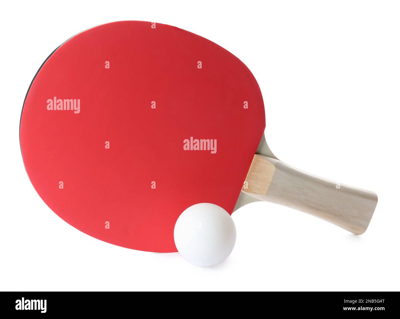 Ping pong racket and ball isolated on white Stock Photo - Alamy