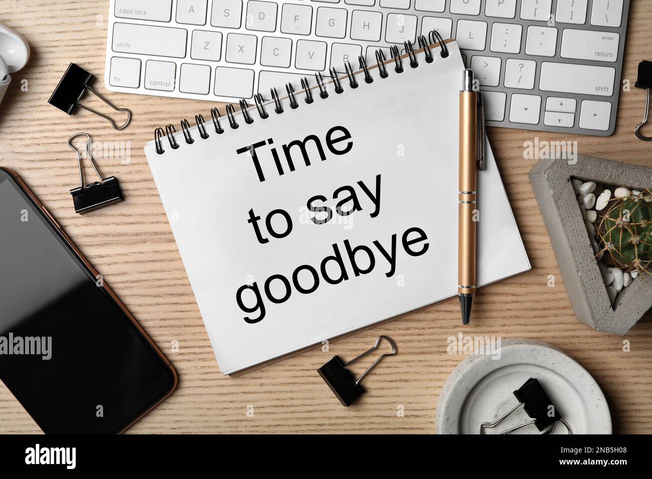 Good bye message on keyboard hi-res stock photography and images - Alamy