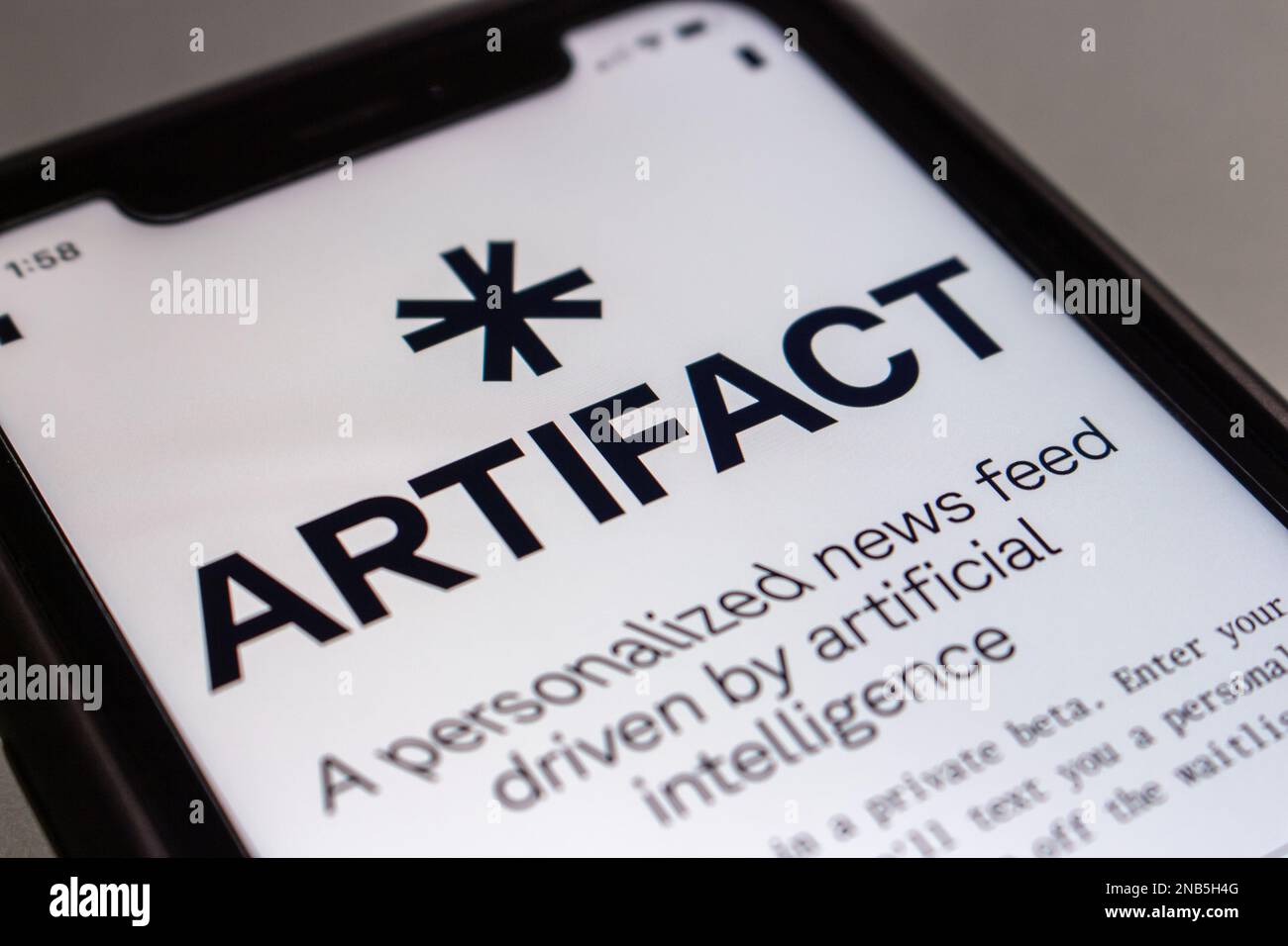 Website of Artifact (artifact.news), AI-powered personalized news feed ... Website of Artifact (artifact.news), AI-powered personalized news feed ...