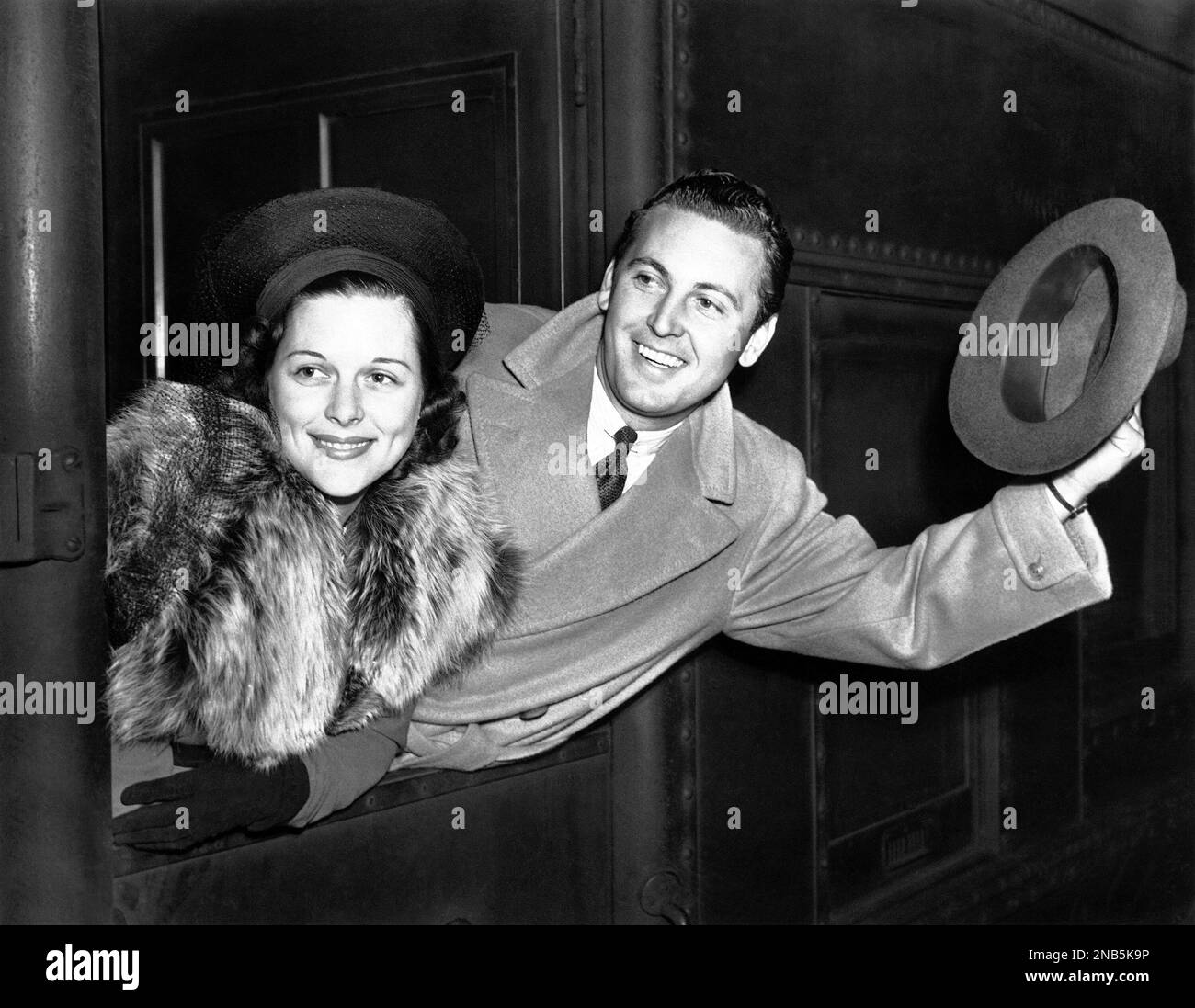 Allan Jones, singing film star, and his wife, the former Irene Hervey ...