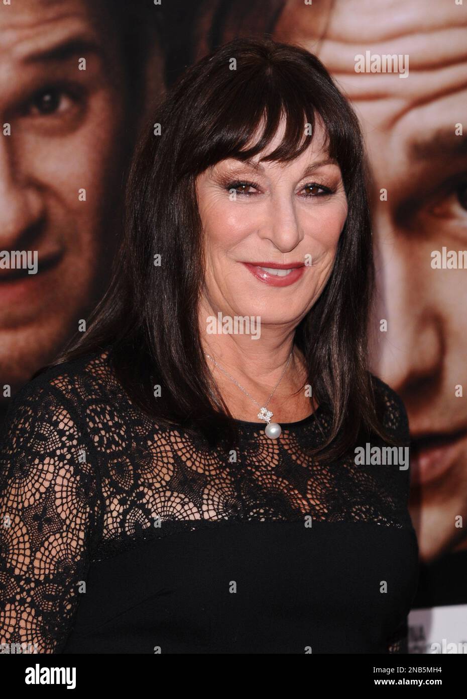 Actress Angelica Huston attends the premiere of "50/50" at The Ziegfeld ...
