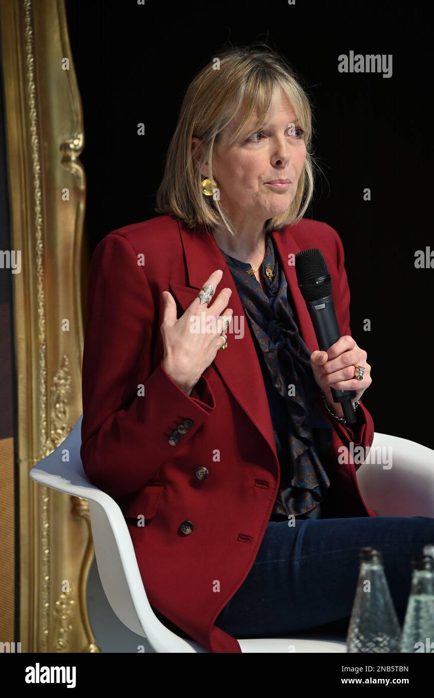 Olympia London, London, UK. 13th February 2023. Speakers Carol Woolton ...
