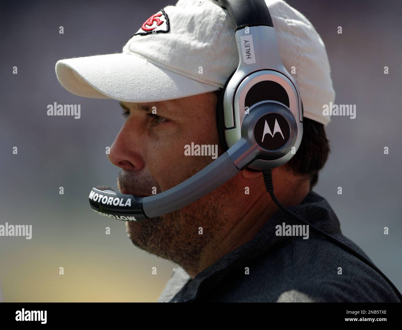 Kansas City Chiefs head coach Todd Haley during the NFL football game ...