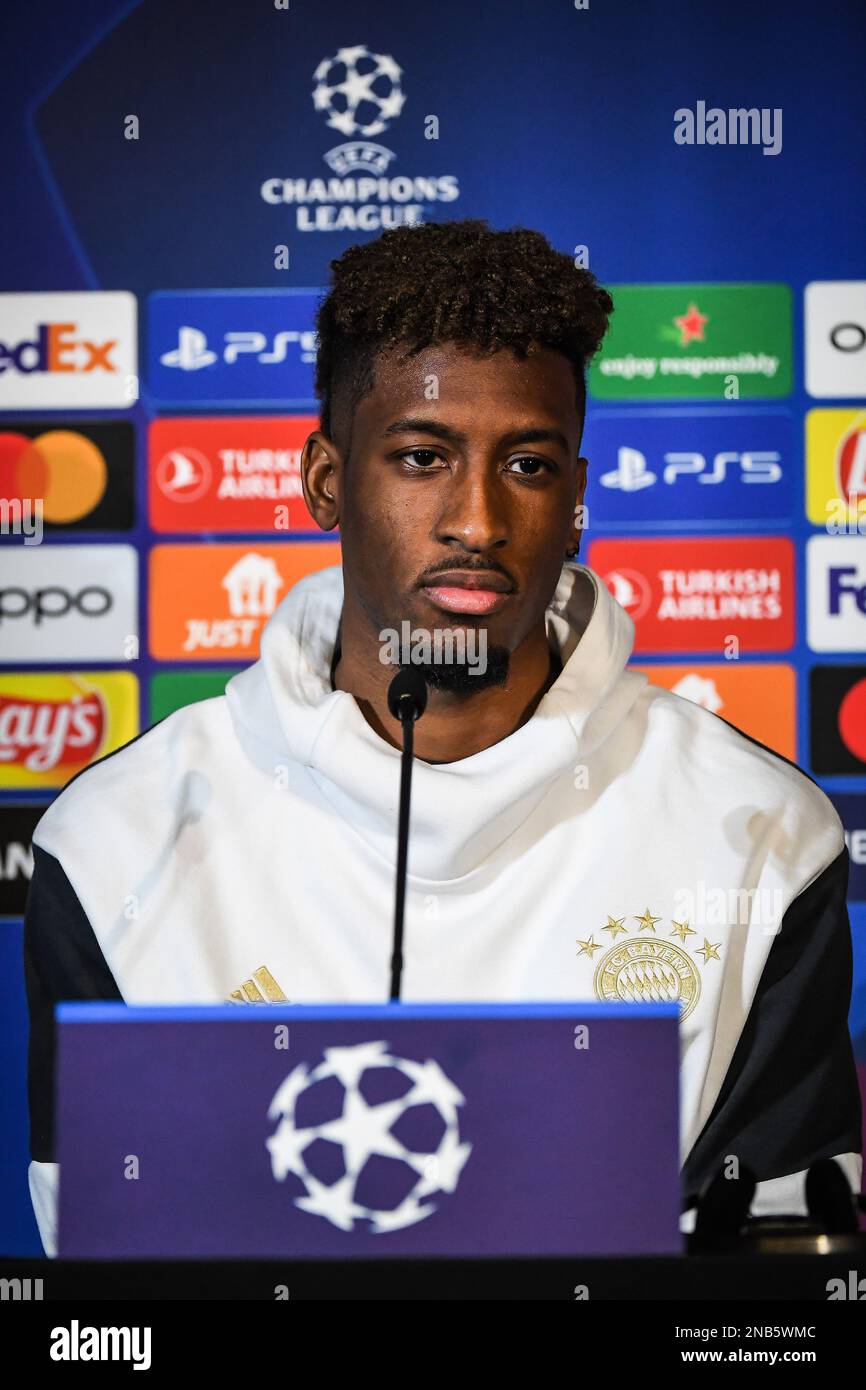 Paris, France - 13/02/2023, Kingsley COMAN of Bayern Munich during the ...