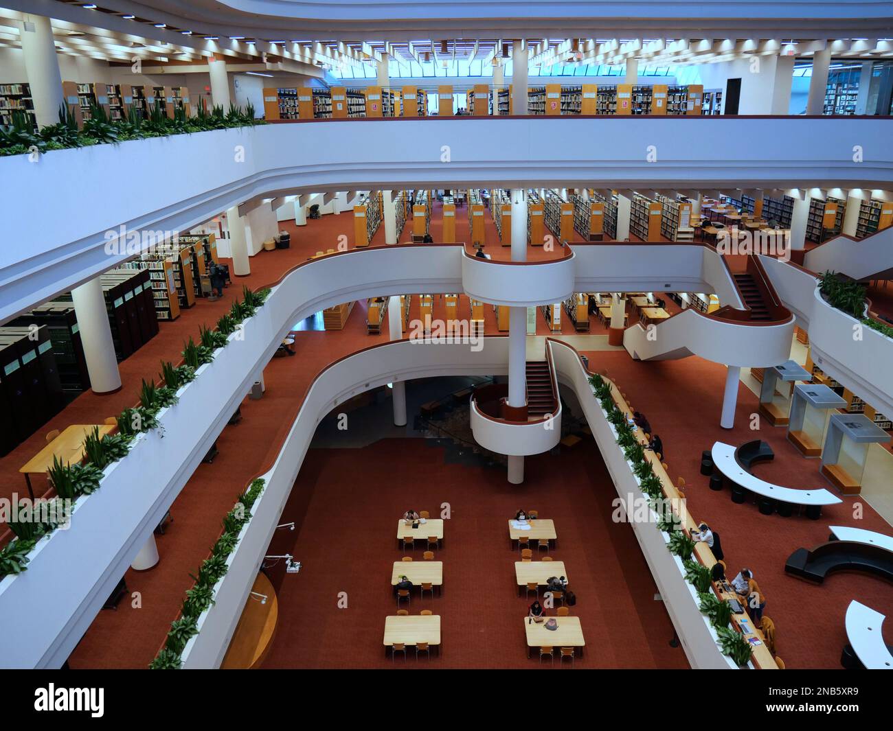 Toronto central reference library, a multi-level building with a large ...