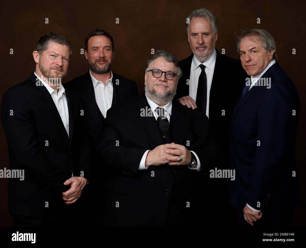 Corey Campodonico, from left, Alex Bulkley, Guillermo del Toro, Mark ...