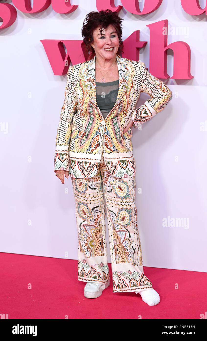 February 13th, 2023, London, UK. Ruby Wax arriving at the UK Premiere ...
