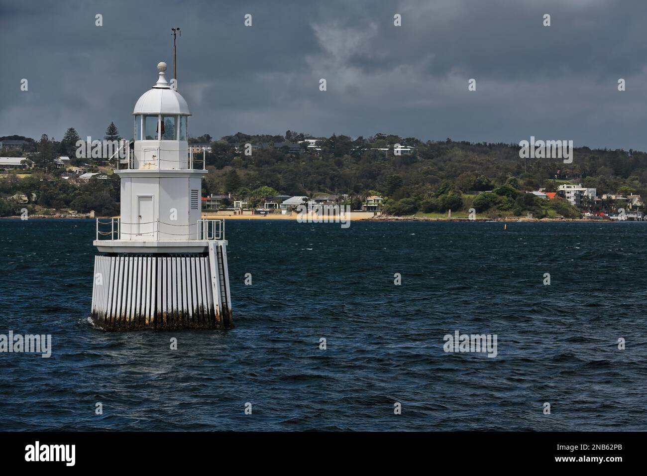 496 The Western Channel Pile Light off Georges Head as seen from the ...