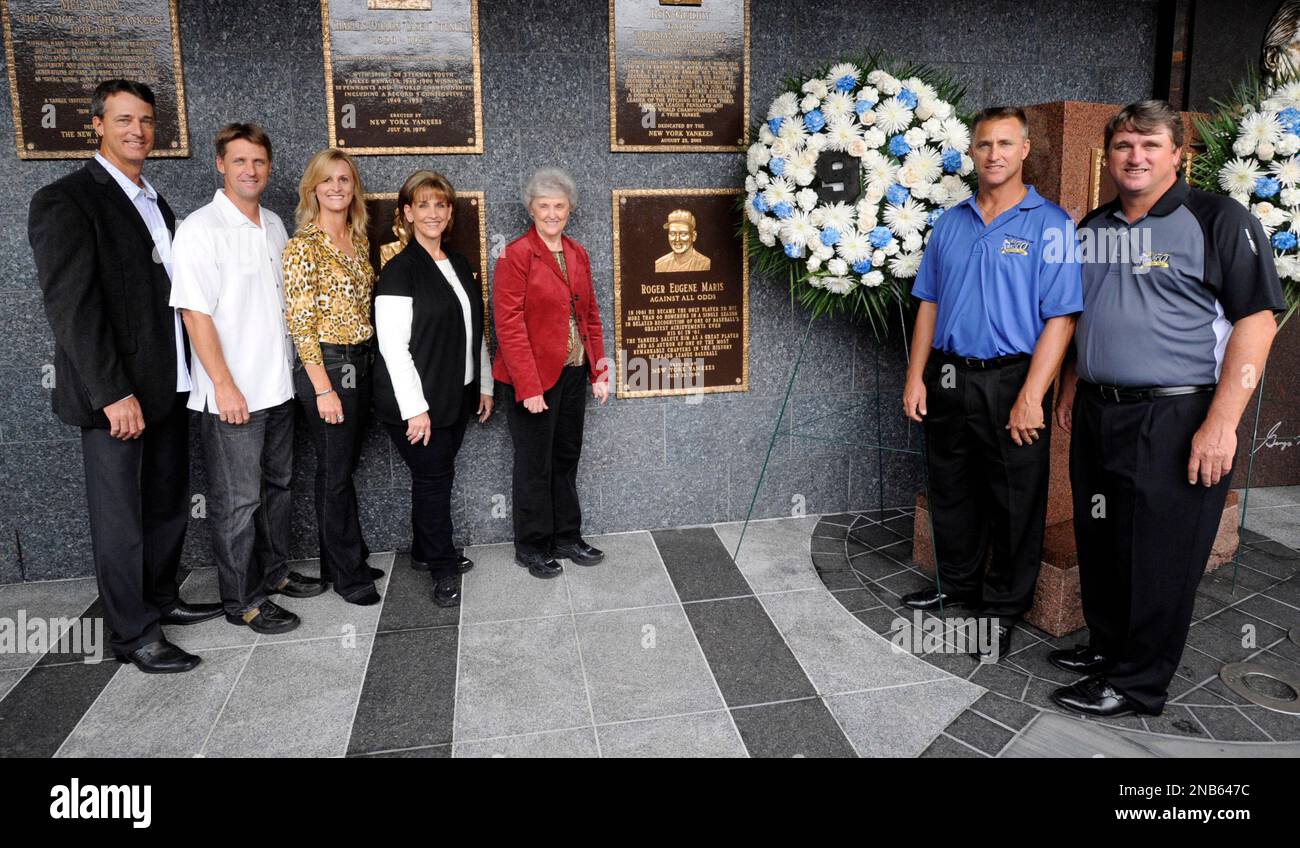 From left, Roger Maris' sons Roger Maris Jr. and Richard Maris ...