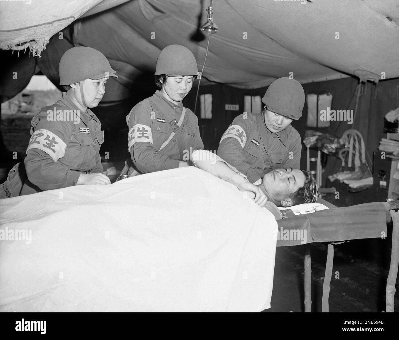 The nurse corps are the only women in the newly-formed Japan defense ...