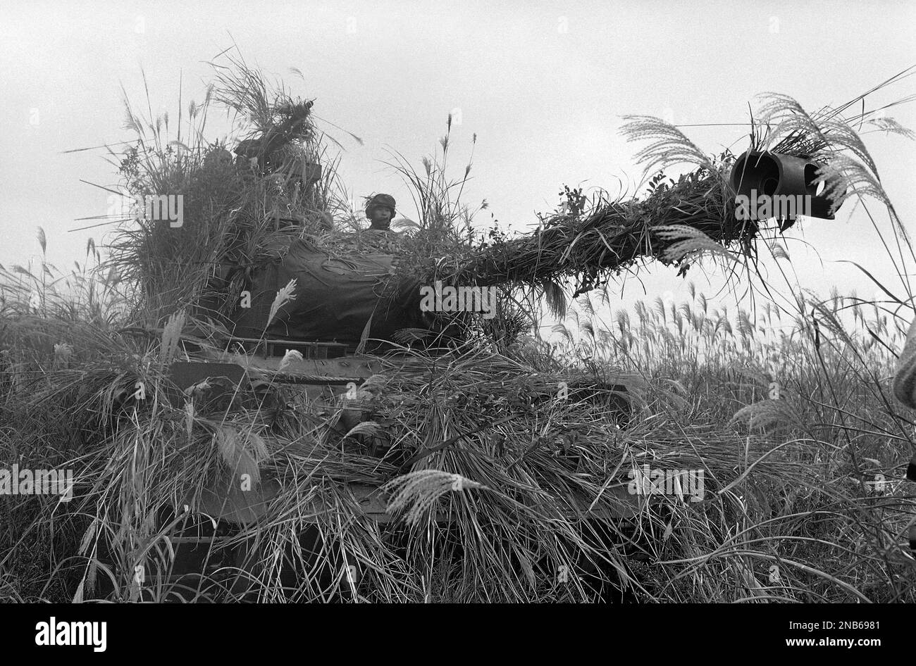 Japanese ground self-defense force’s Mitsubishi M61 main battle tank is ...