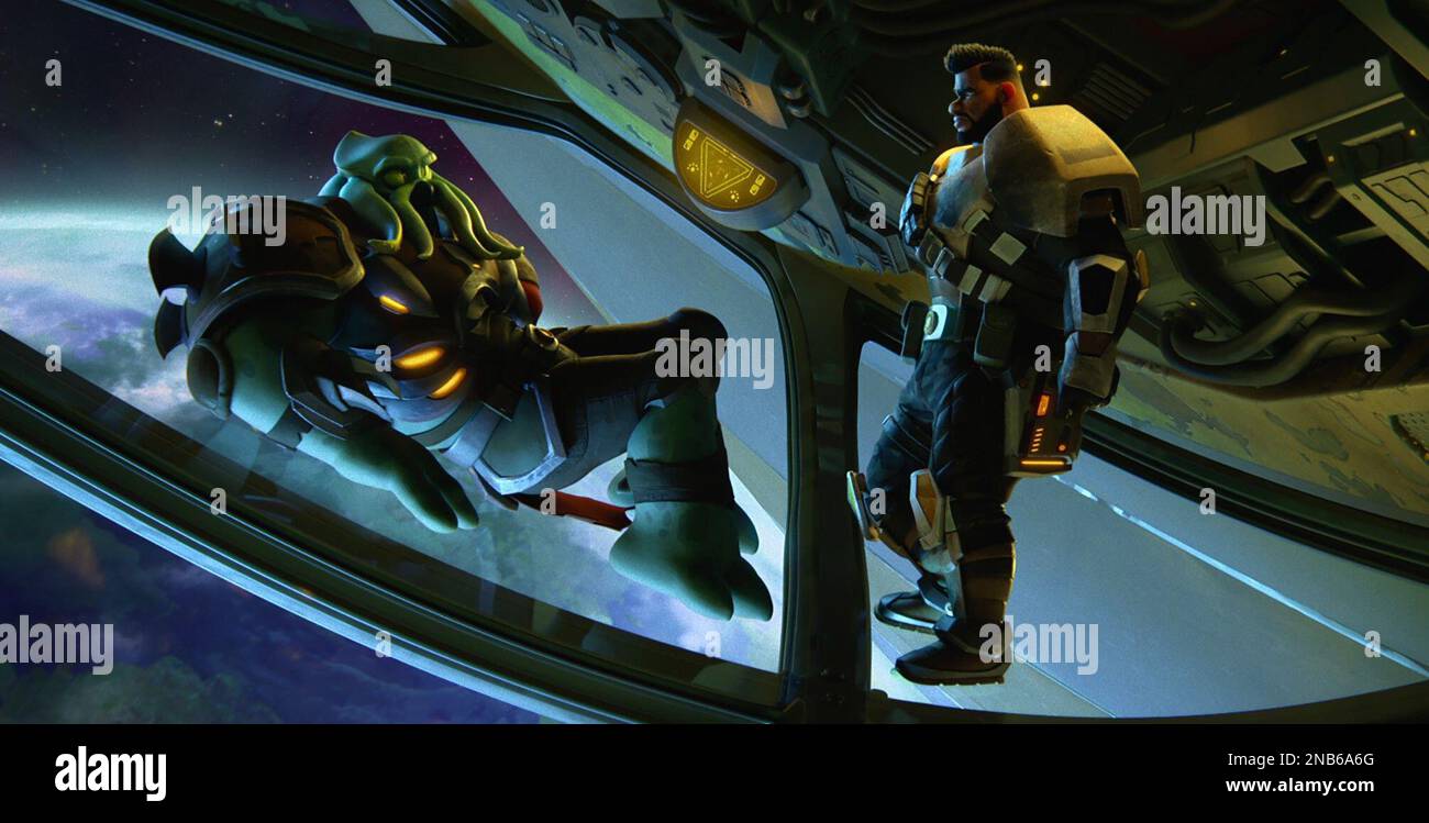 MY DAD THE BOUNTY HUNTER, from left: Glorlox (voice: Rob Riggle), Sabo ...