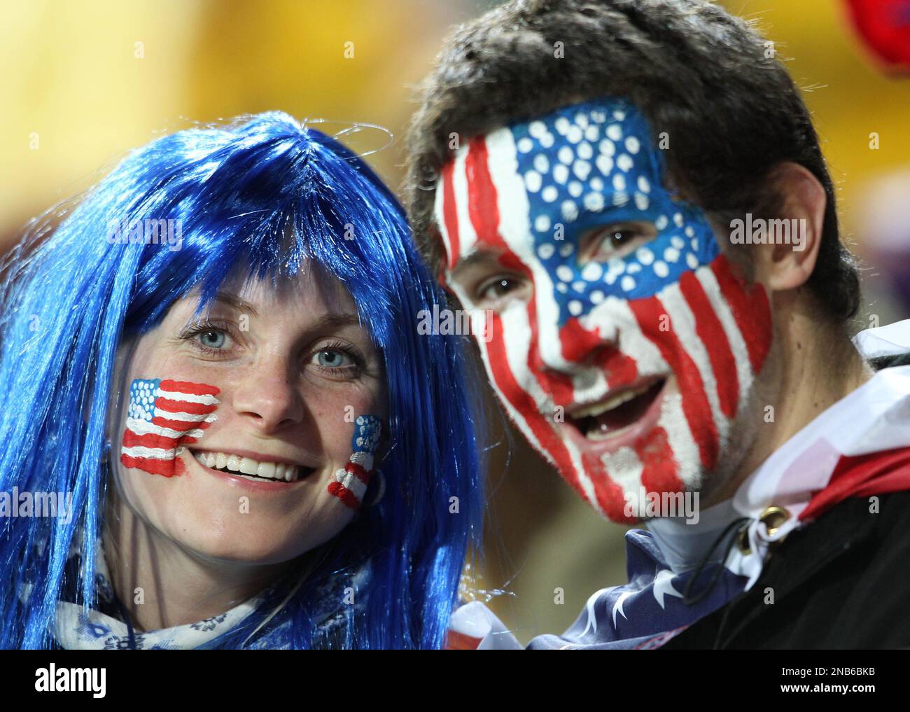 US fans wait for the start of the Rugby World Cup Pool C match between ...