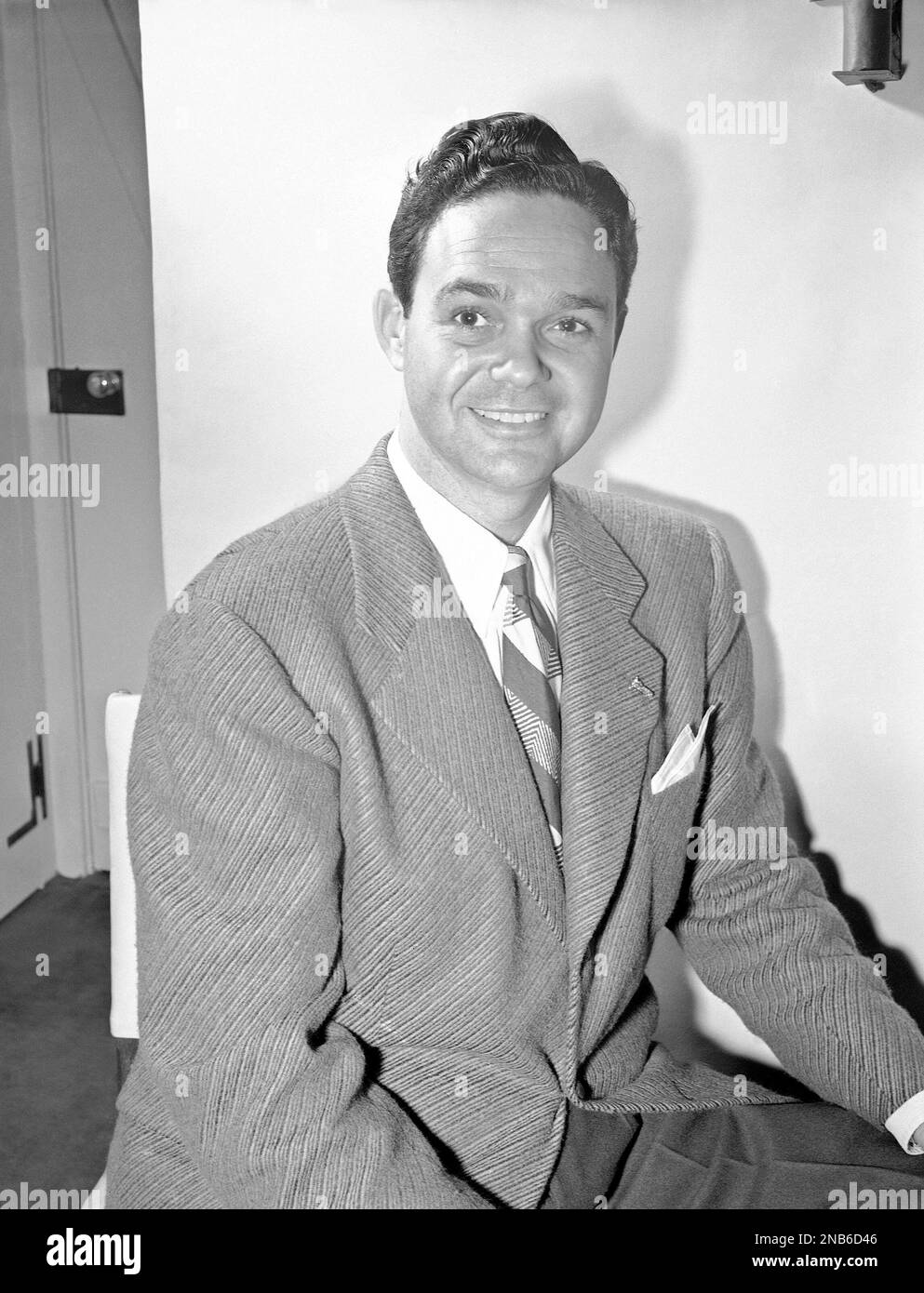 Concert, opera and radio singer James Melton is photographed in New ...