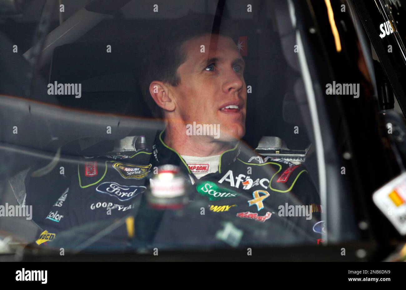 Sprint Cup Series driver Carl Edwards (99) during practice for the ...